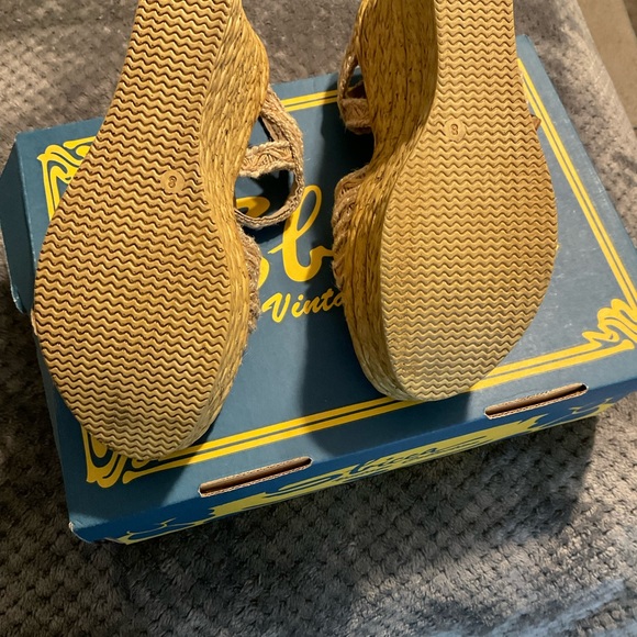 Sbicca | Shoes | Sbicca Vintage Wedge Nib Color Natural 45 In Heel ...